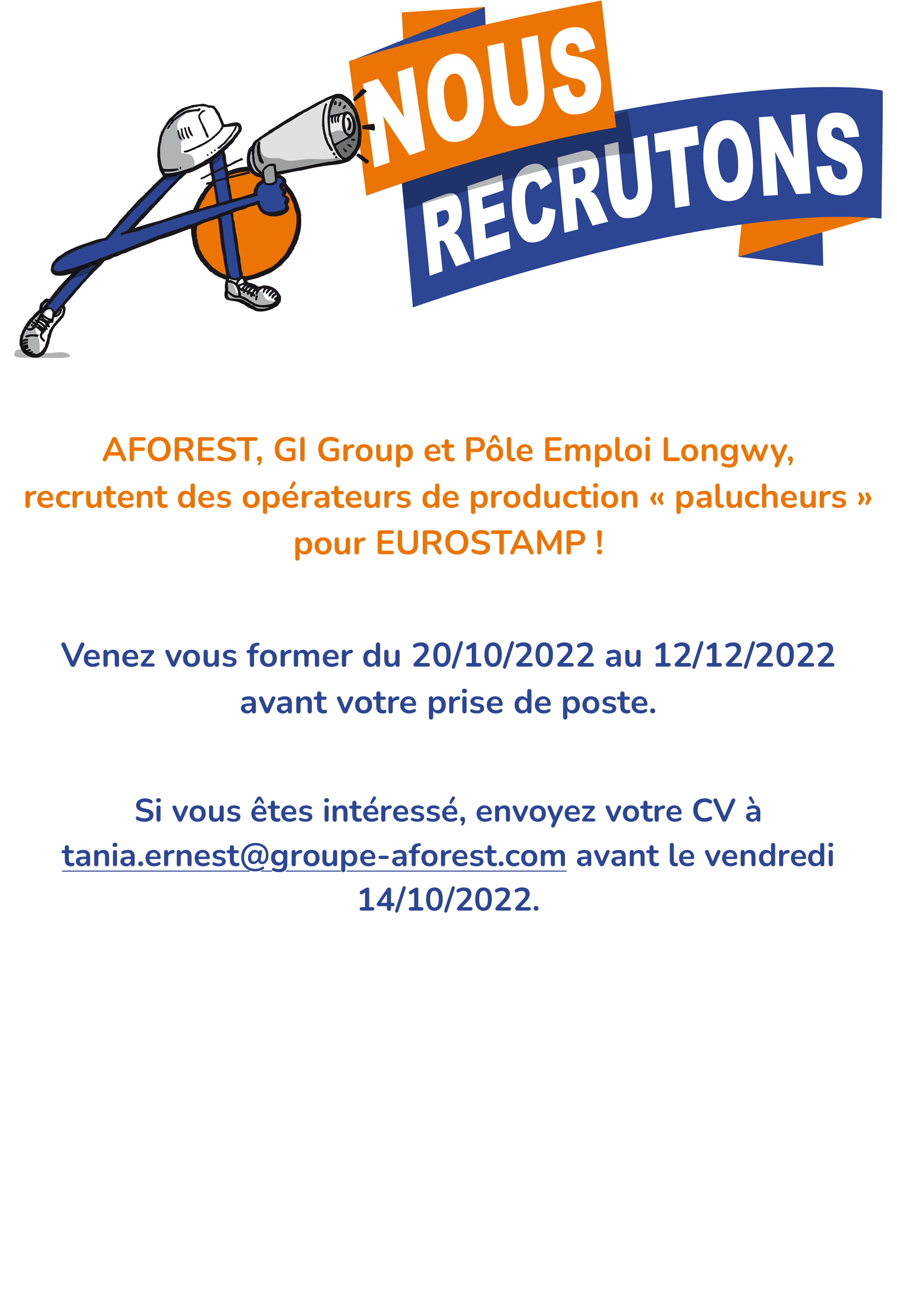 Aforest Recrute ! • Aforest : Organisme de Formation Professionnelle ...